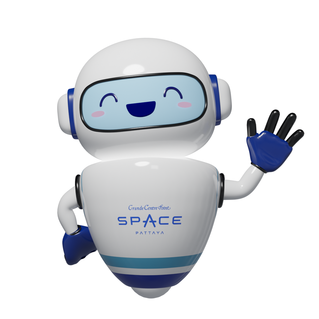 Grande Centre Point SPACE Pattaya เปิดตัวหุ่นยนต์ต้อนรับ ORIONEX ใหม่ล่าสุด